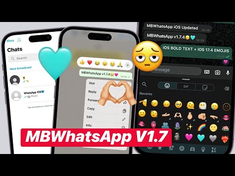 🔥 install Full iOS WhatsApp On Android | MB WhatsApp iOS V1.74 | iOS 17.4 Emojis + iOS Bold