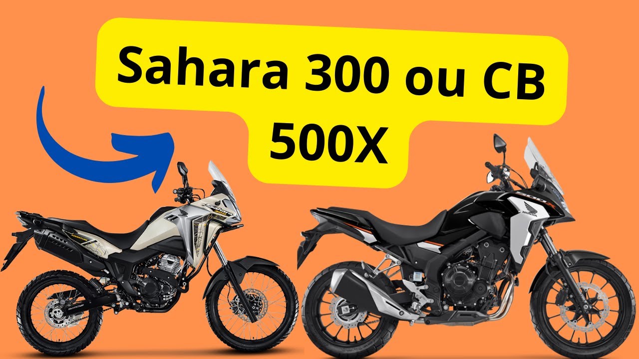 Sahara 300 Nova ou CB 500 X Usada: Qual a Melhor Opção? - YouTube