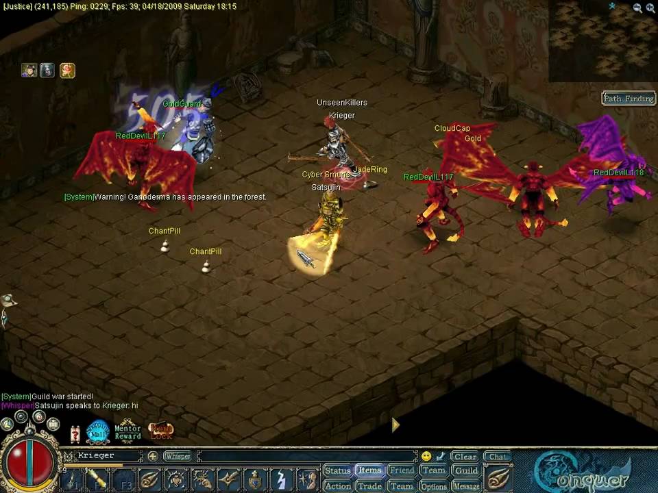 Conquer Online - Krieger Auto Leveling With Script Vessel - Justice ...