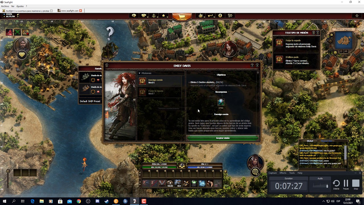 14) Primeros pasos en seafight 2 "Consiguiendo 20.000 perlas!" - YouTube