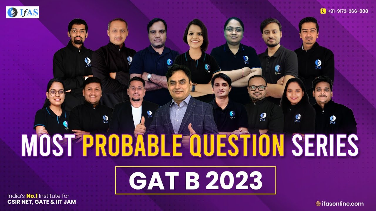 Most probable question series part-1 | GAT-B 2023 - YouTube
