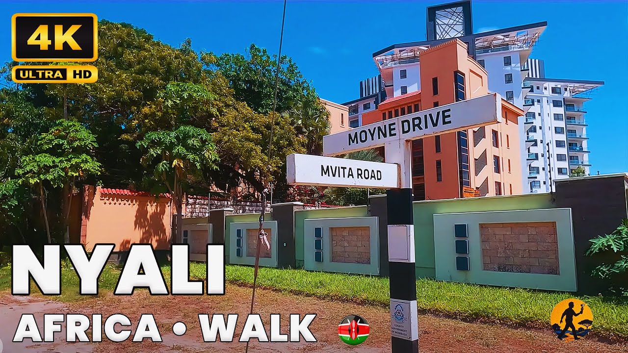 Nyali Mombasa Tour. Kenyan Coast Rich Neighborhood. |4K Walking Tour ...