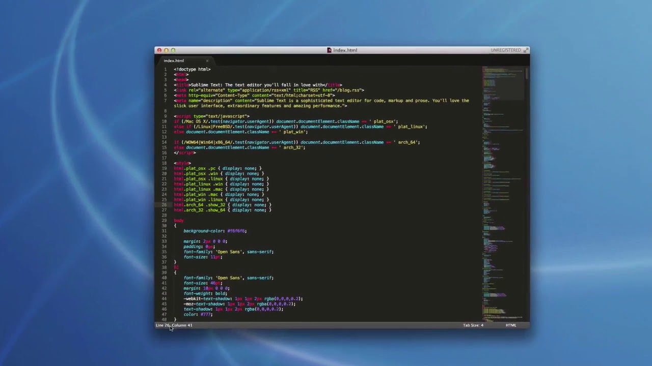 Interfaz de Sublime Text - YouTube