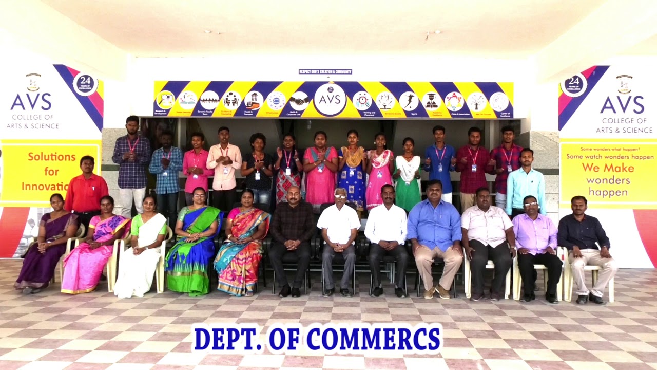 DEPARTMENT OF COMMERCS |AVS COLLEGE OF ARTS & SCIENCE - YouTube