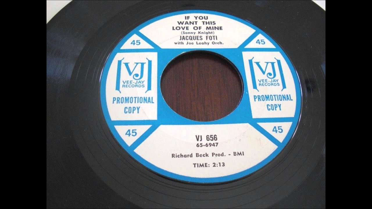 JACQUES FOTI - IF YOU WANT THIS LOVE - YouTube