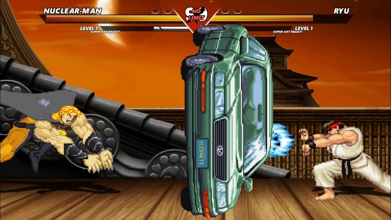 NUCLEAR MAN VS RYU - VERY INCREDIBLY EXCITING FIGHT ! - YouTube