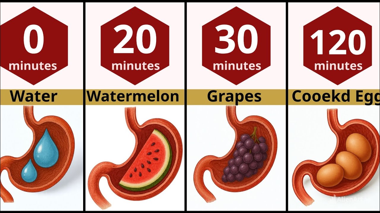 How Long Do Foods Stay In Stomach? | Comparison | Digestion Time ...