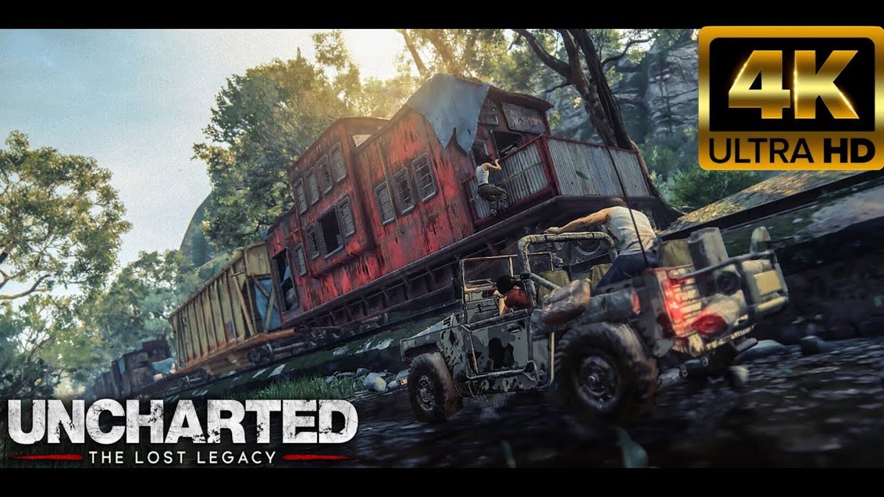 Uncharted The Lost Legacy - Insane Train Chase Final Boss Fight Scene ...