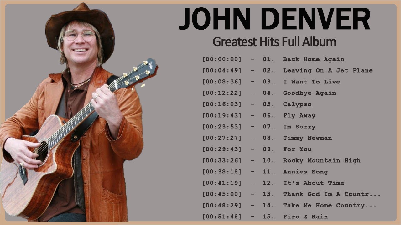 John Denver Greatest Hits Full Album - John Denver Best Songs - John ...