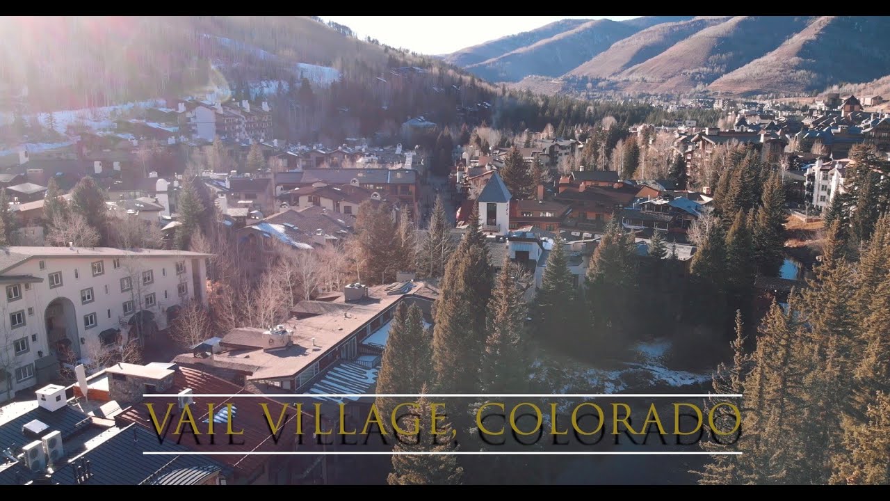 4k view of Vail Village and Lionshead at Ski Resort. - YouTube