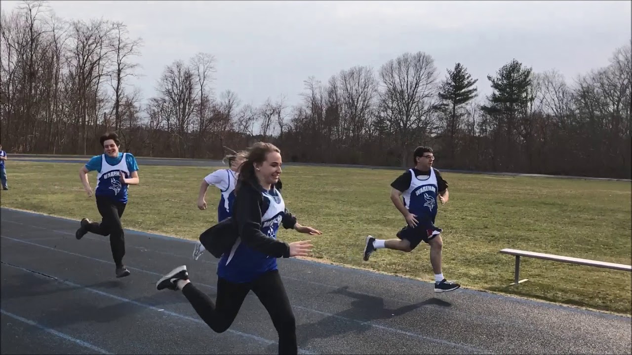 Wareham High Unified track event with Bourne High - YouTube