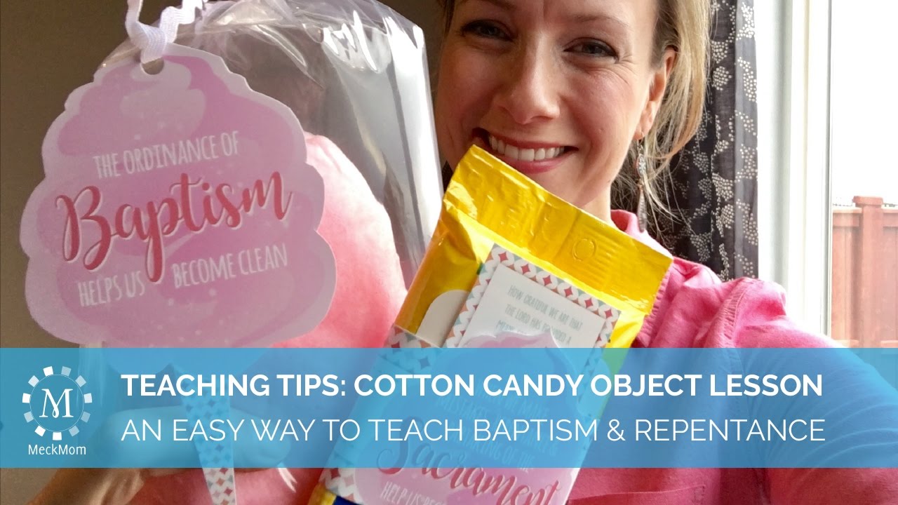Easy cotton candy object lesson to teach baptism and repentance video ...