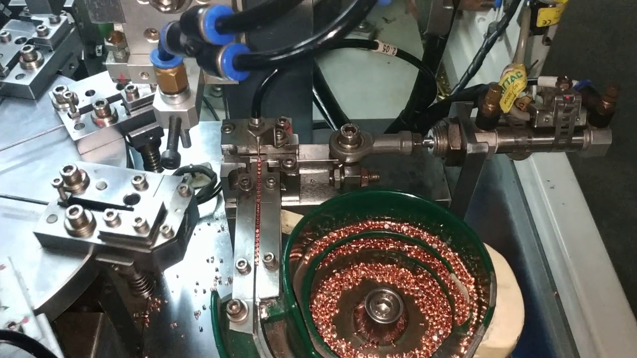 Automatic riveting machine - YouTube