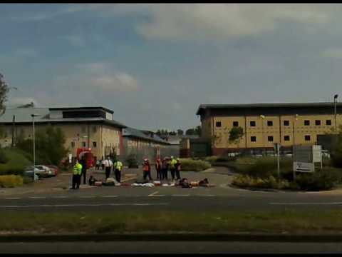 Colnbrook blockade - YouTube