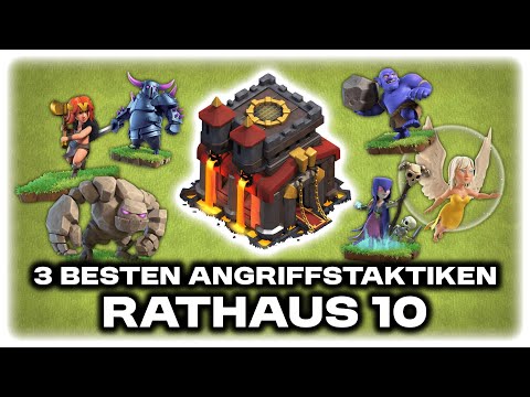 3 besten Angriffstaktiken - Rathaus 10! |Clash of Clans Angriffstaktik Guide [Rathaus 10]