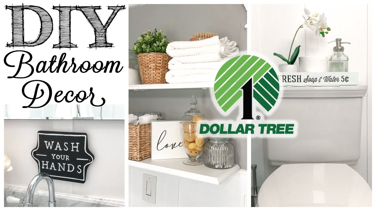 HIGH-END $1 Dollar Tree DIYs | 3 PROJECTS! | Bathroom Accessories ...