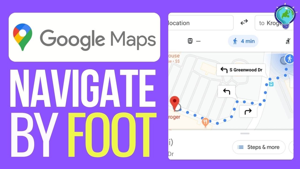 How to Navigate Google Maps Directions by Foot (2024) - YouTube