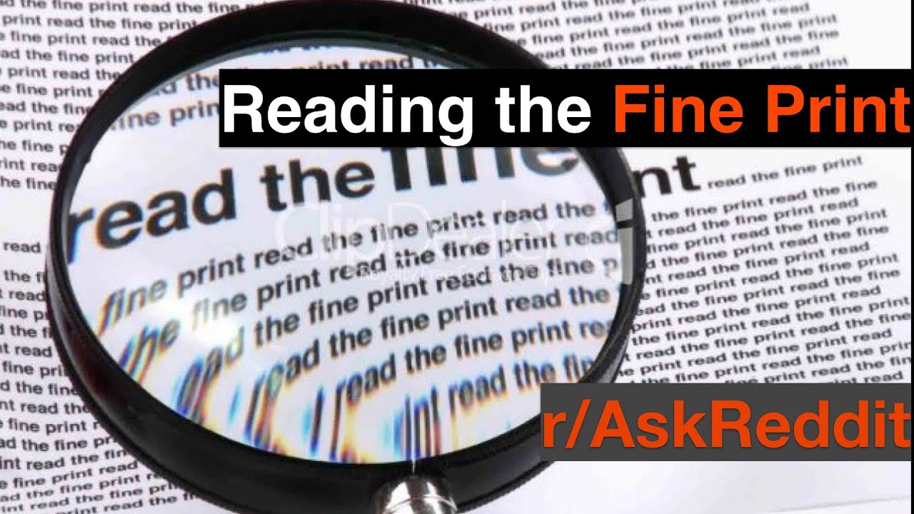 Reading the Fine Print! (r/AskReddit Stories) - YouTube