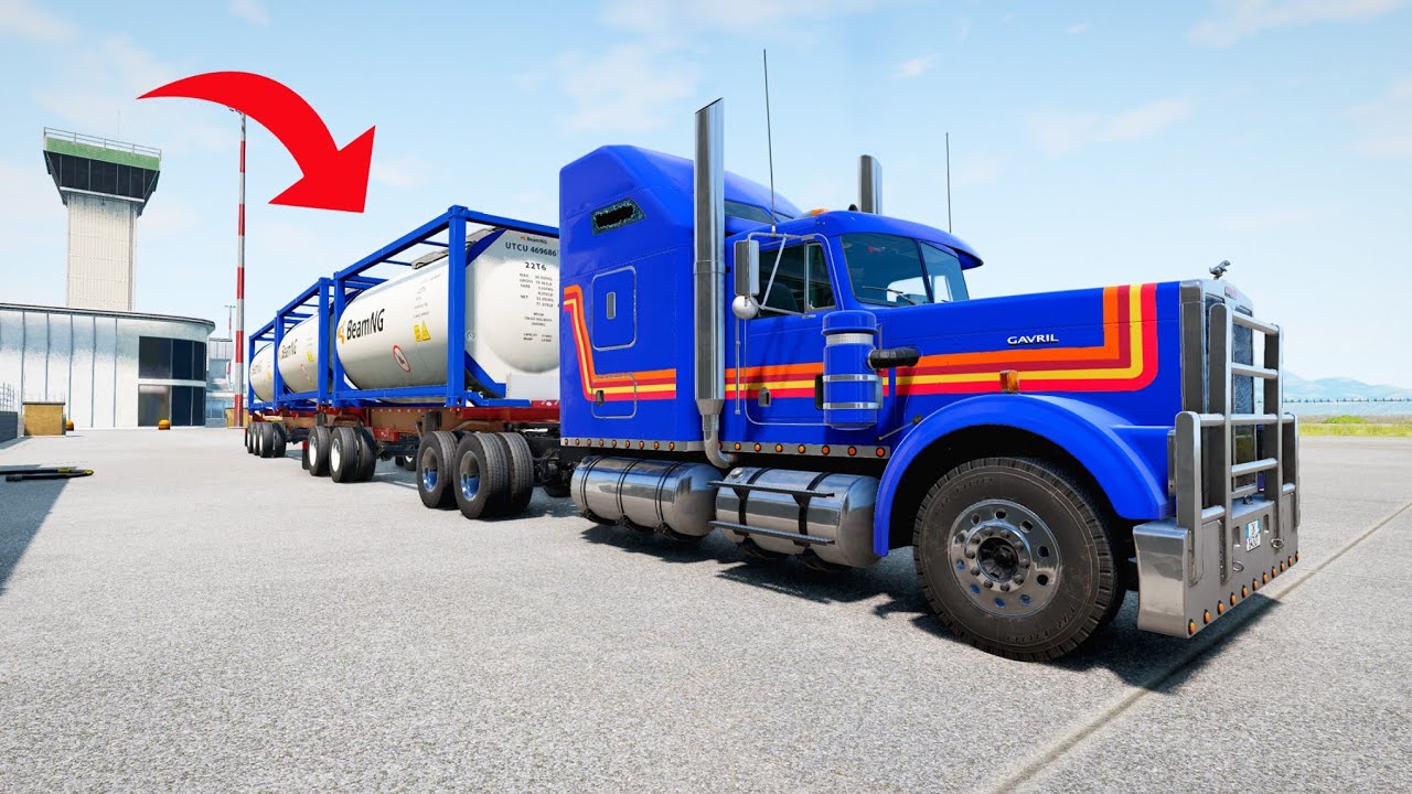 T83s Heavy Truck - BeamNG Drive 3 Diesel Tanks Transport - YouTube