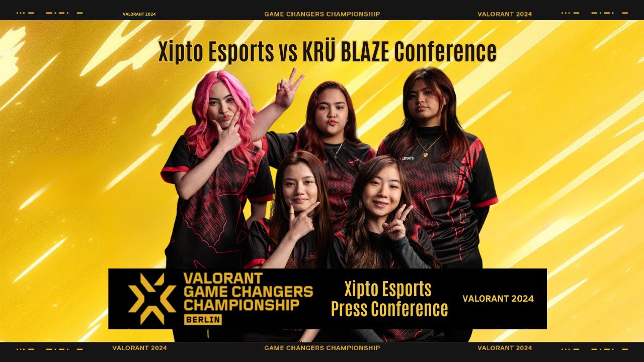 KRÜ BLAZE vs Xipto Esports (XIP) VCT Game Changers Berlin Post Match ...