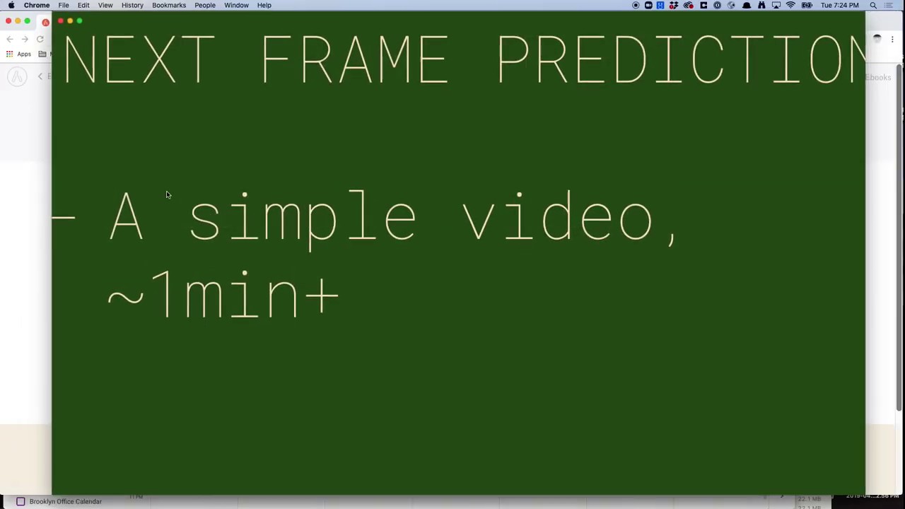 Machine Learning Next Frame Prediction Demo - YouTube