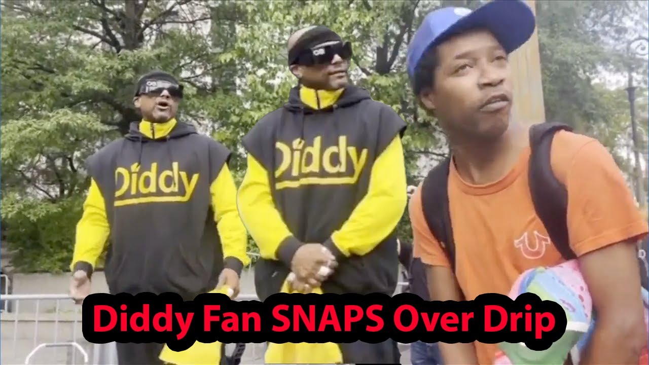 Diddy Fan LOSES IT Outside Court! Ready to FIGHT Over Drip Insult ...