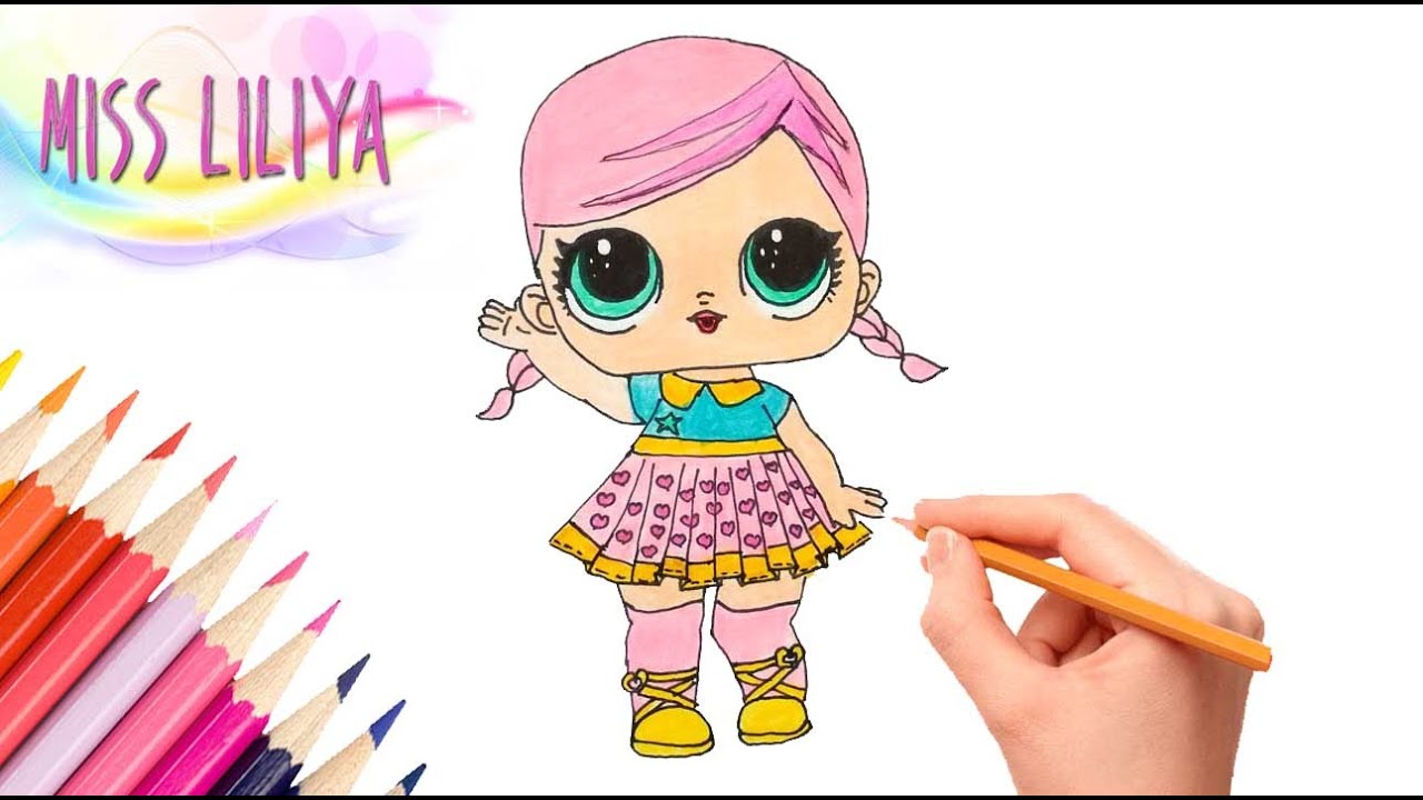 Як намалювати ляльку ЛОЛ | How to draw a LOL surprise doll Super BB ...