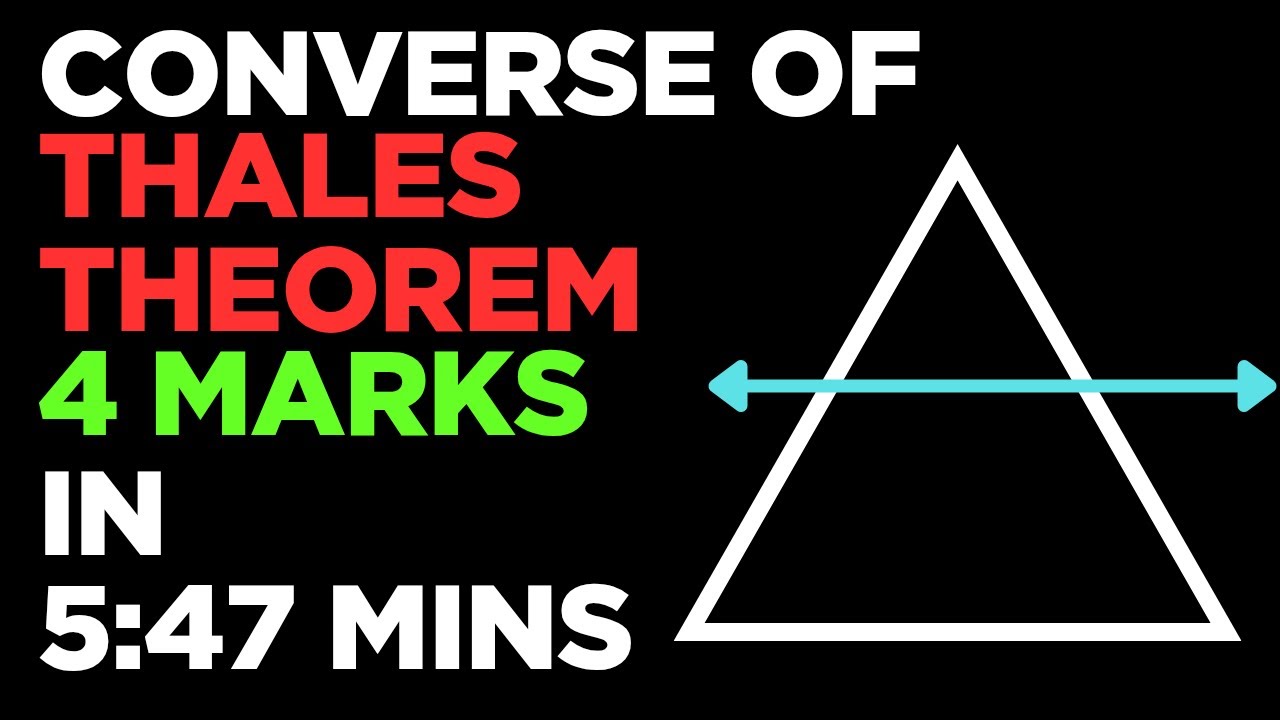 Converse of Thales Theorem or Basic Proportionality Theorem (BPT) for ...