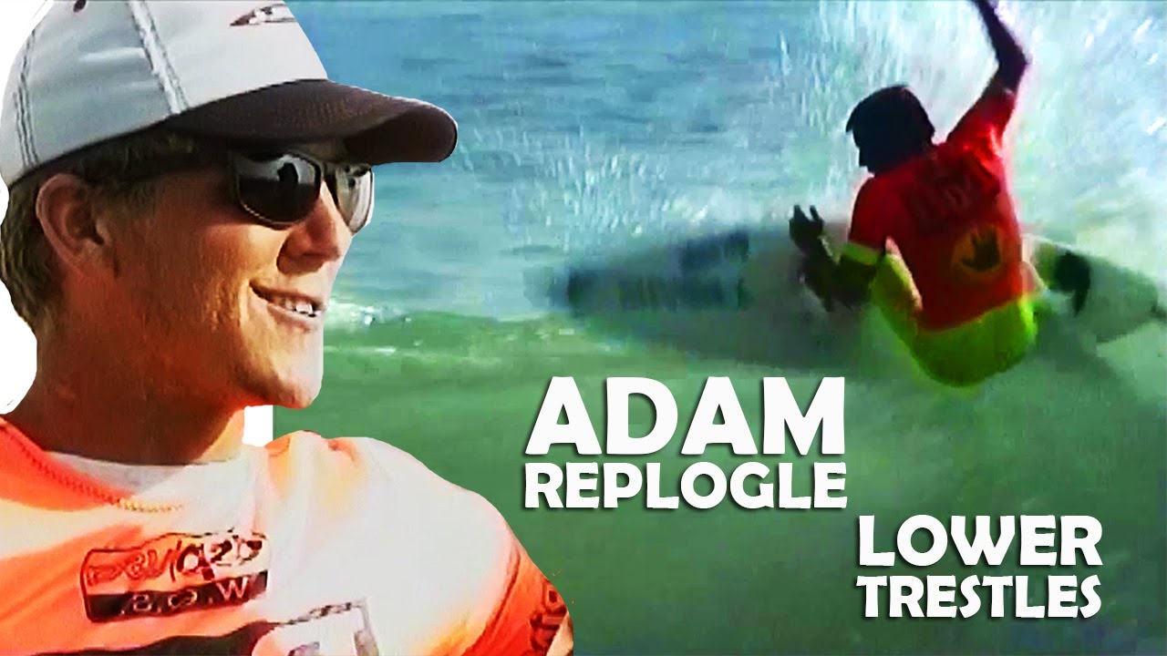 "NATURAL BORN CARVER" ADAM REPLOGLE at LOWER TRESTLES 1993 WQS BUD TOUR ...