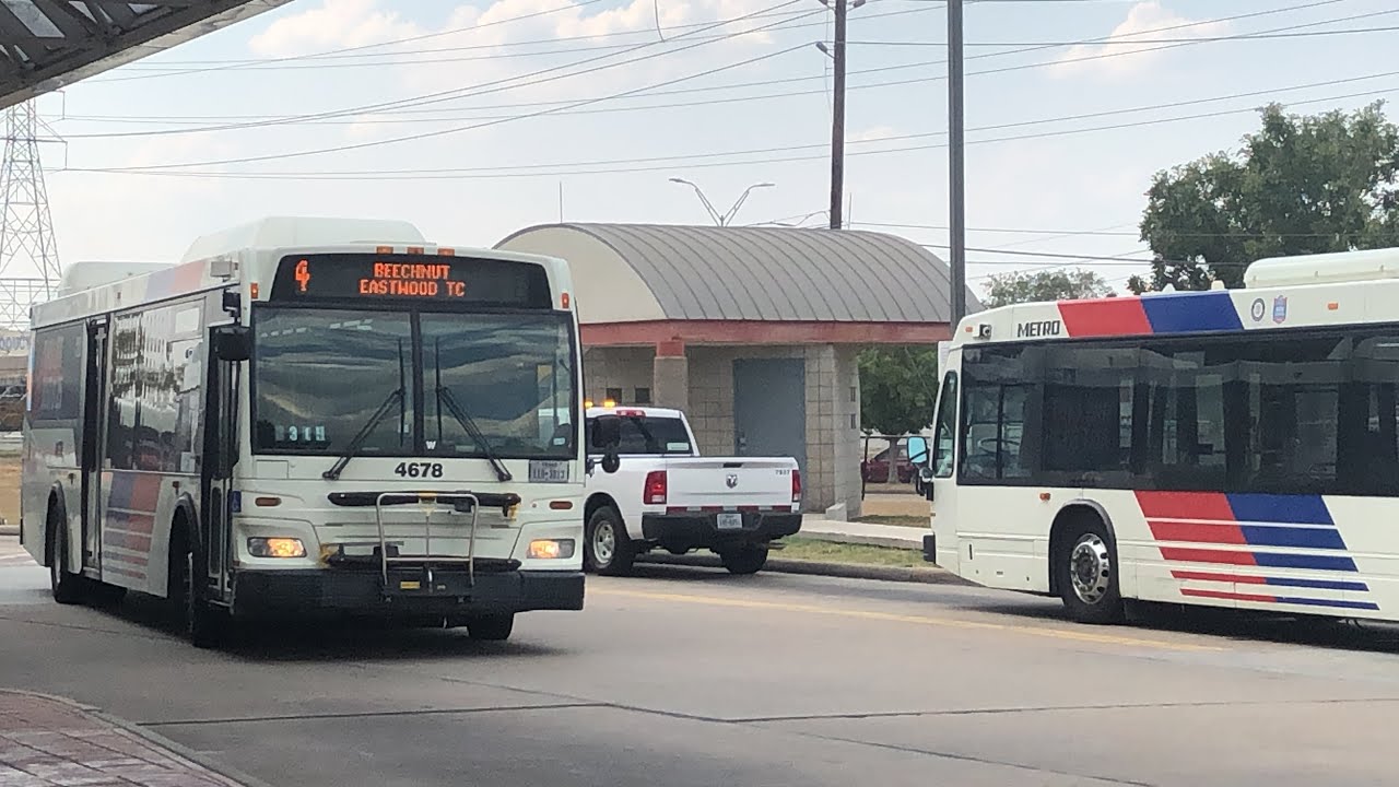 HoustonMETRO Bus Action at Mission Bend Transit Center - YouTube
