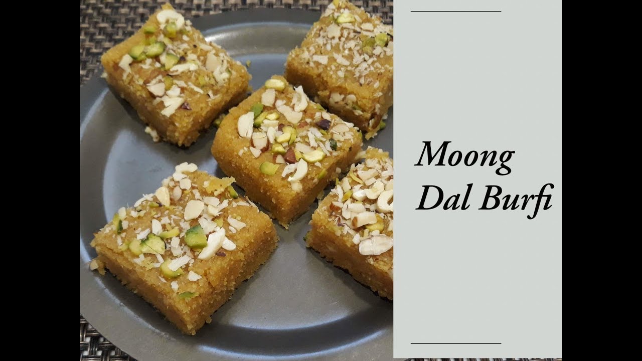 Celebrate diwali by preparing healthy Sweet Recipes | Moong Dal Burfi ...