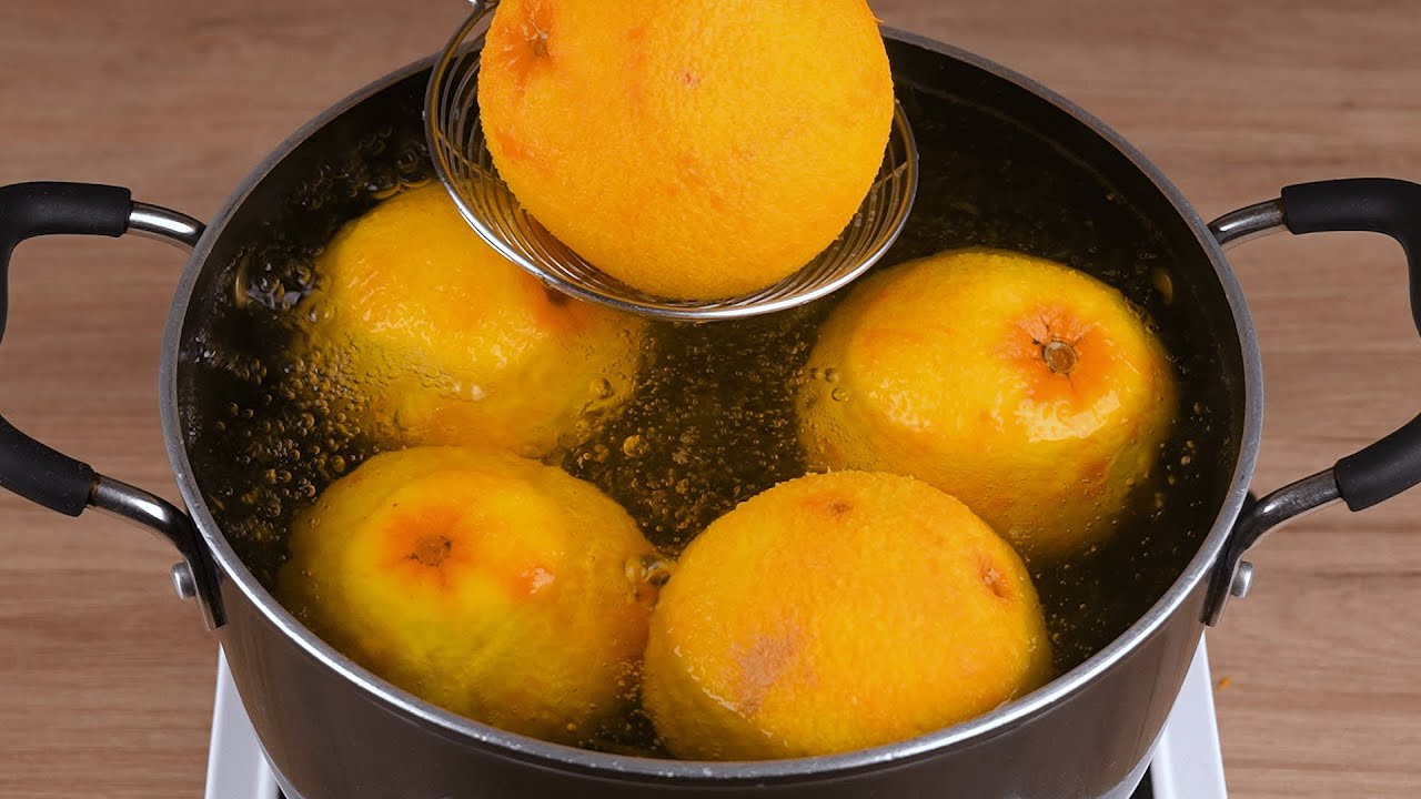 Add oranges to boiling water and you will be surprised by the result ...