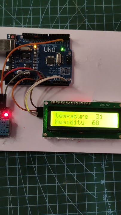 temperature and humidity arduino project - YouTube
