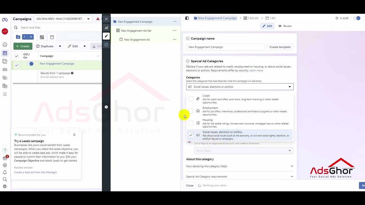 Facebook Ads Special Ad Category - YouTube