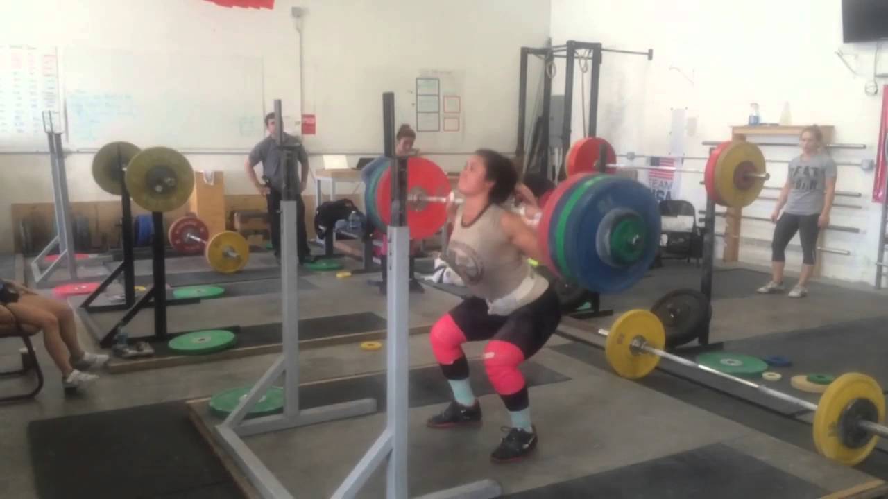 Ali PR @ 182kg/400 lb. squat - YouTube