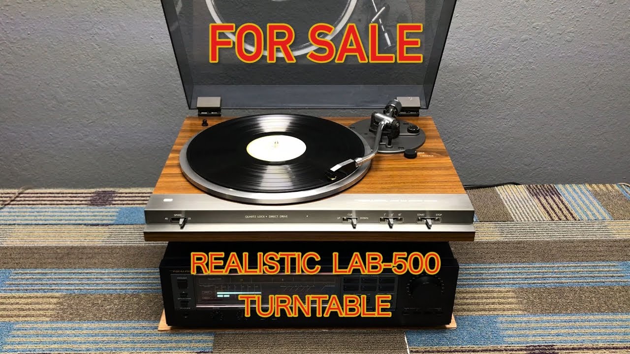 REALISTIC LAB-500 Turntable DEMO - YouTube