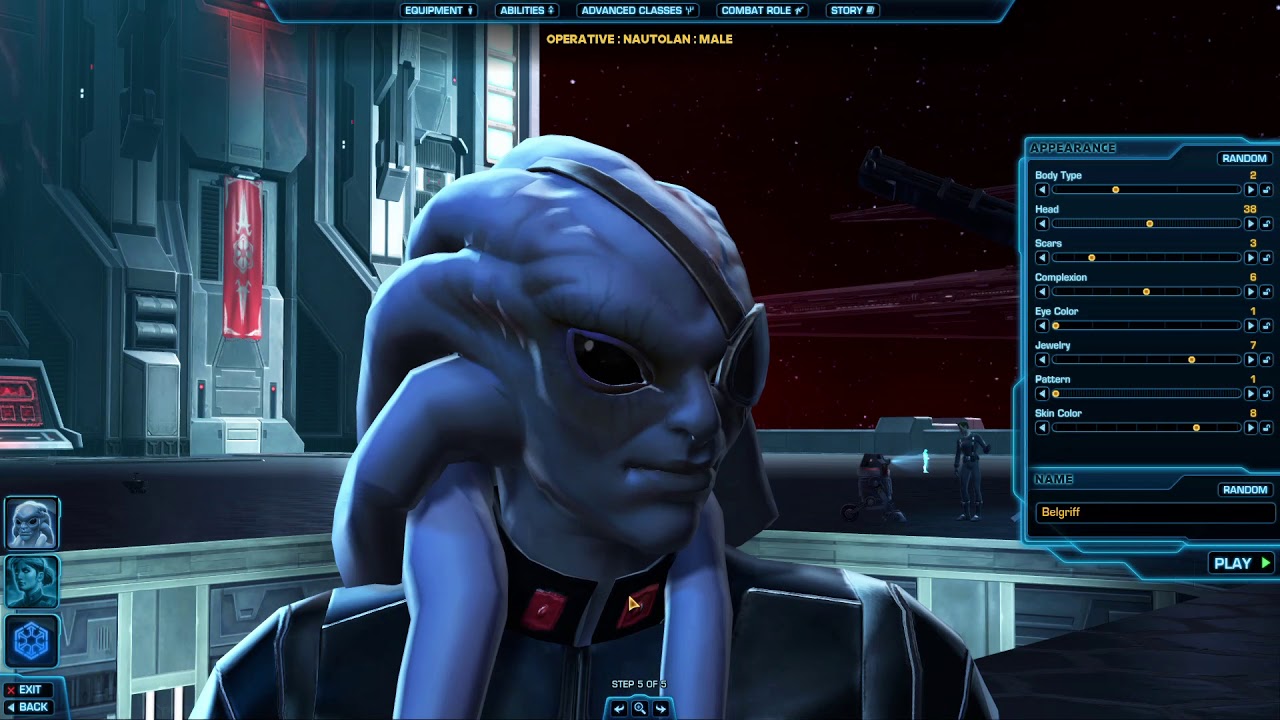 Star Wars the Old Republic New playable race the Nautolan! character ...
