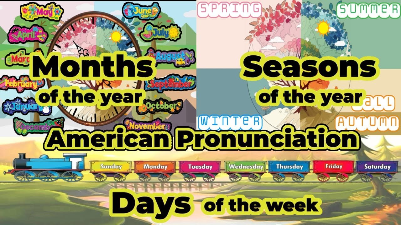 Learn The Seasons, The Months & The days Of The Week / Easy Learning ...