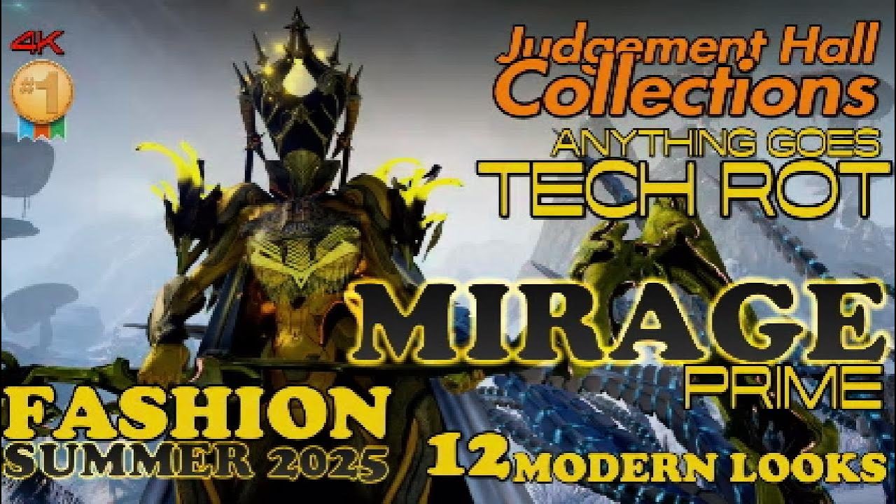 Warframe Mirage Fashion Frame Prime Summer 2025 Art-Fashion - YouTube