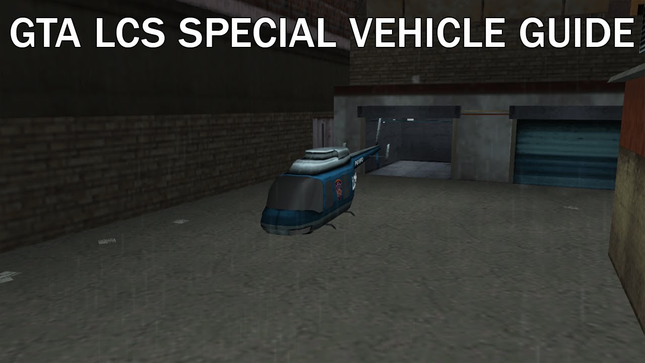 GTA LCS Special Vehicle Guide: Unique Helicopter (Police Maverick) (PSP ...