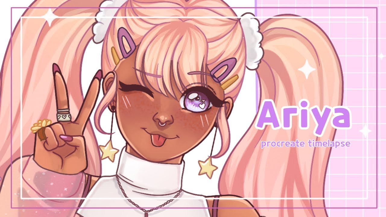 【speedpaint】Ariya 🌸 | OC art timelapse - YouTube