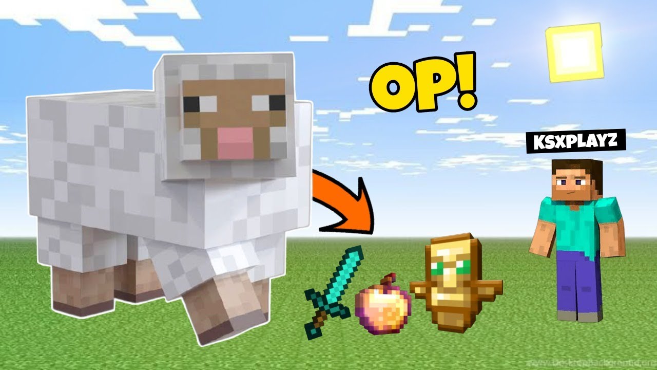 Minecraft, But SHEARING SHEEP Drop OP Items | Ksxplayz - YouTube