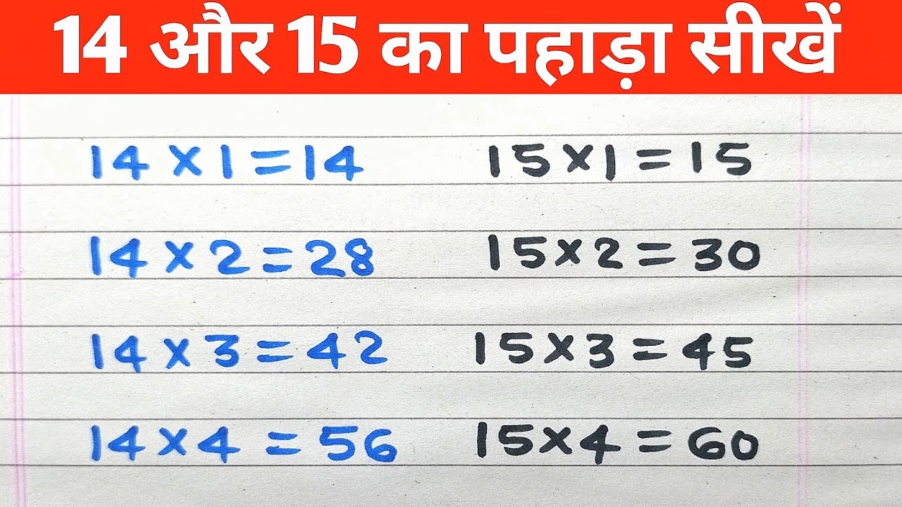 14 15 Ka Pahada 14 15 Table Of 14 And 15 In Hindi 14-15-ka-pahada-14-15-table-of-14-and-15-in-hindi