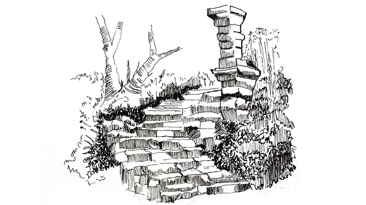 Urban Sketching Series | Stone Steps - YouTube