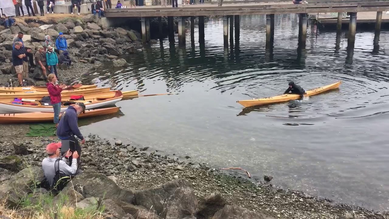 Pygmy kayak rolling demonstration - YouTube
