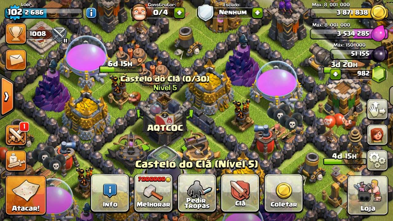 [DICA] Clã do canal do jogo Clash Of Clãns ! - YouTube