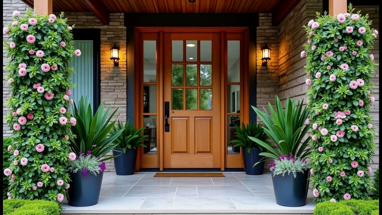 Vertical Floral Designs | Elevate Your Front Entryway with ...