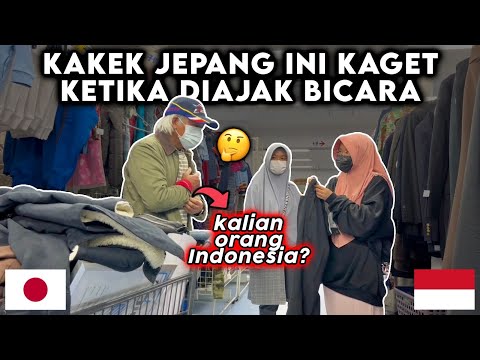 Tiba2 Kakek Jepang ini ajak bicara dan baru pertama ketemu langsung asyik ngobrol tentang Indonesia