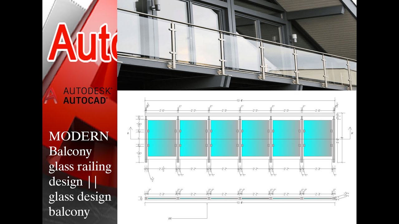 Autodesk autocad how to making glass talking design t - YouTube