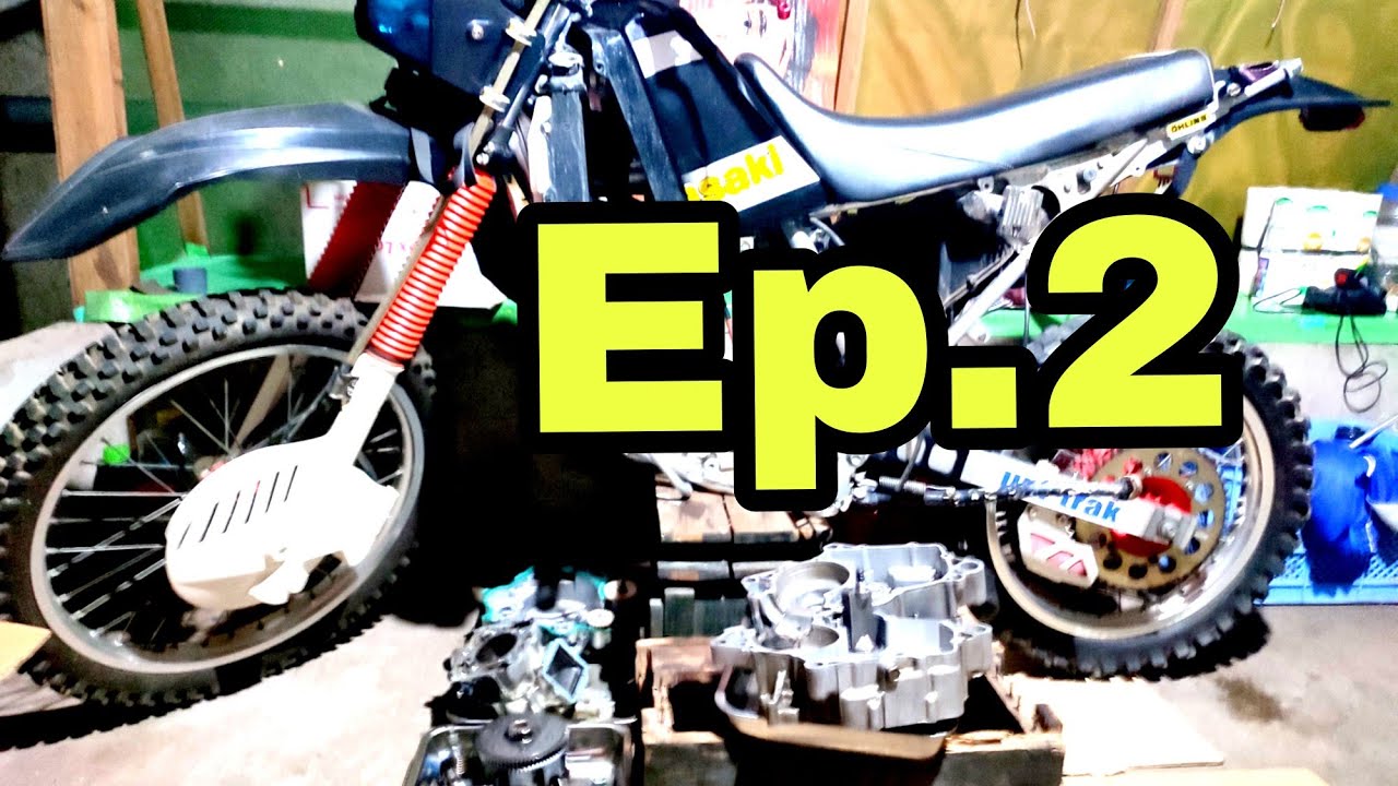 kmx 125 left crankshaft oil leak disassemble engine Ep.02 - YouTube